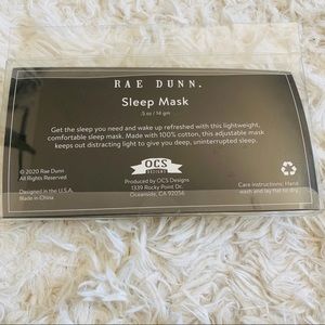 Rae Dunn | Accessories | Rae Dunn Sshhhhh Sleep Mask | Poshmark